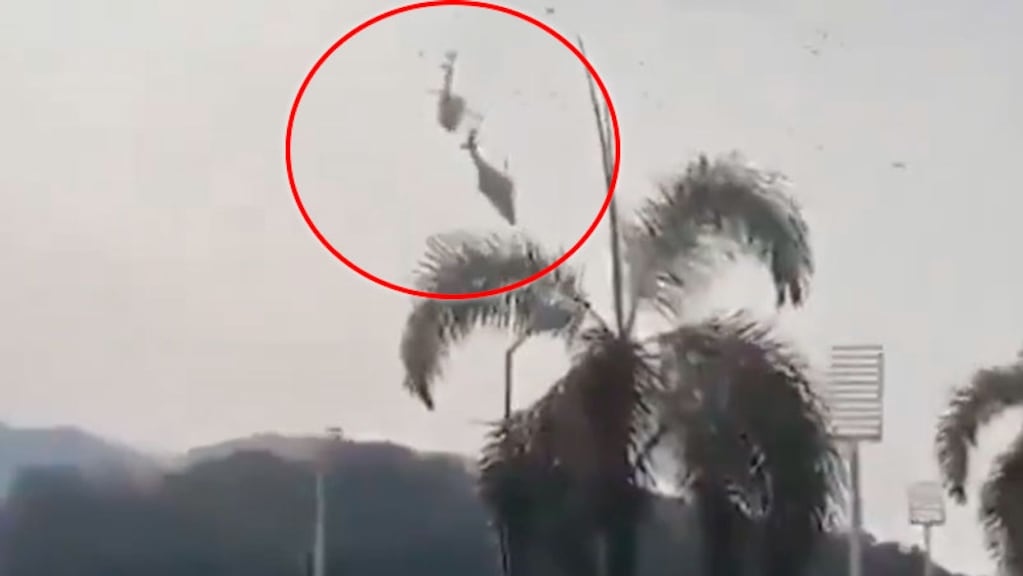 El terrible video del momento del choque de helicópteros donde murió ...